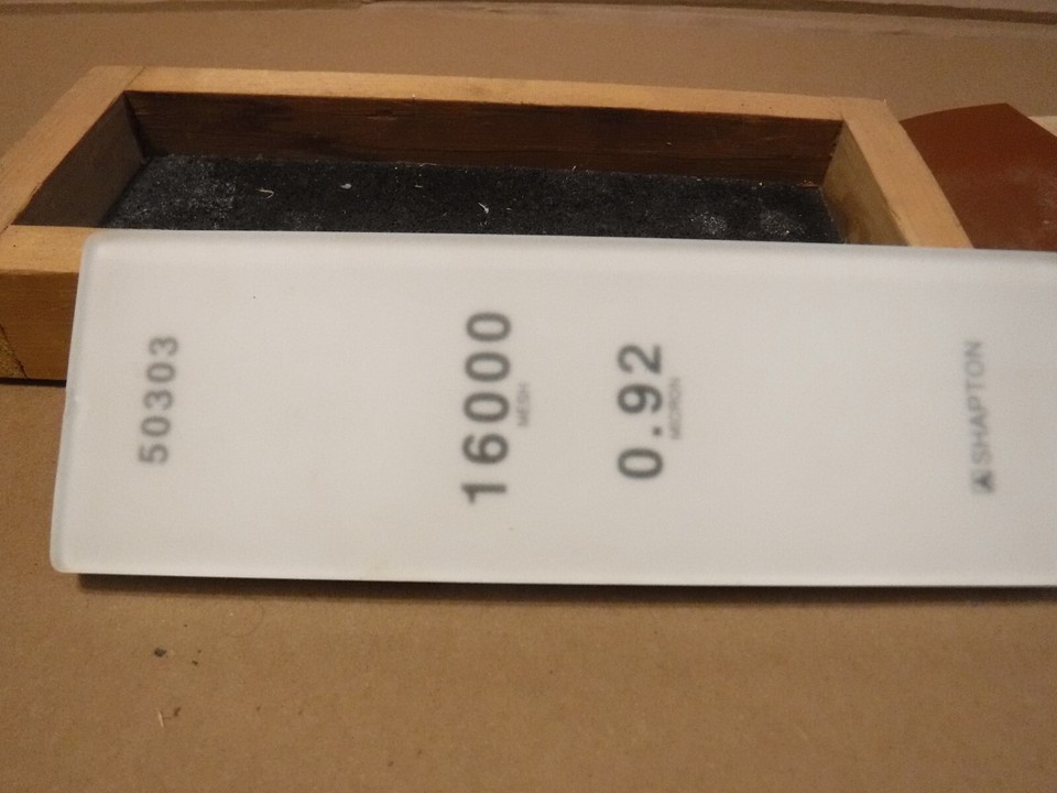 Shapton 16000 mesh glass stone. used, no damage. in hard case. | eBay