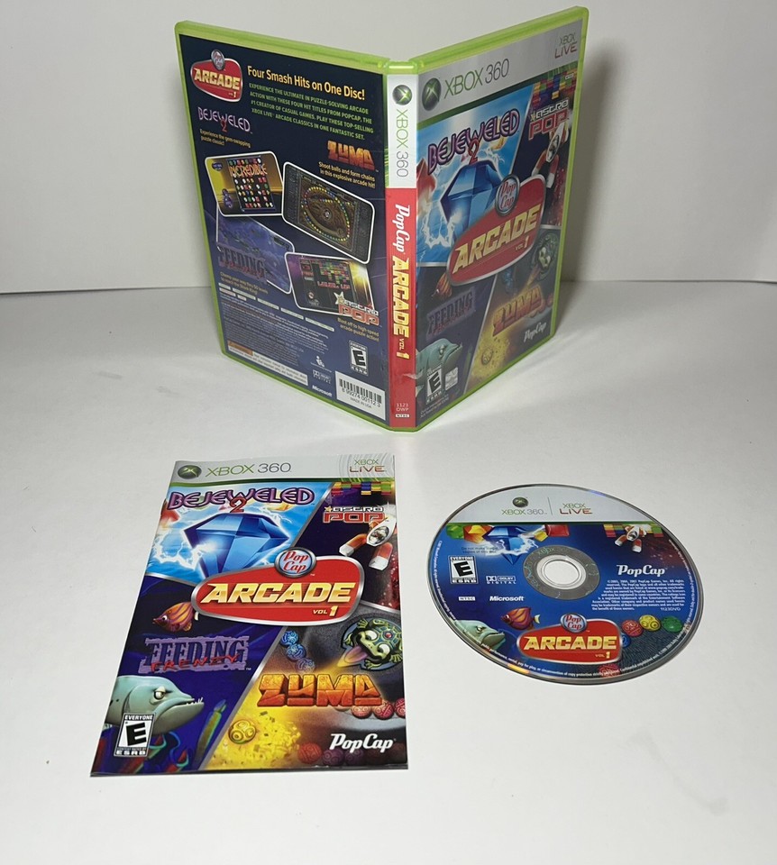 PopCap Arcade Vol. 1 (Microsoft Xbox 360, 2007) PRICE NEGOTIABLE (READ ...
