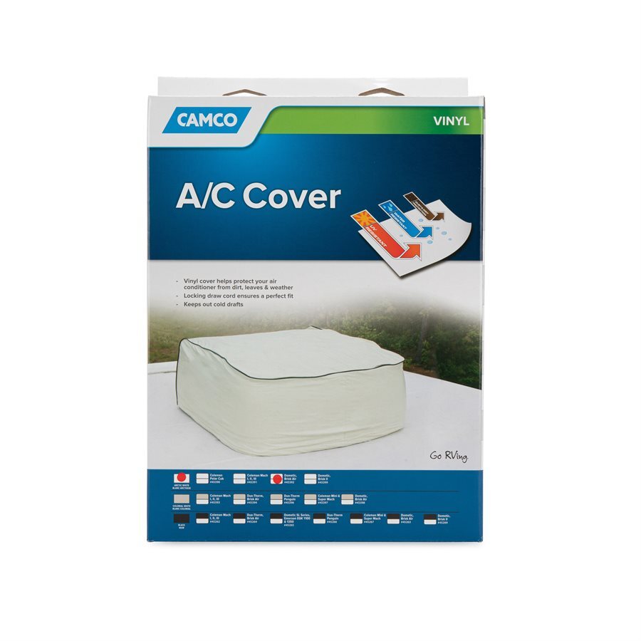 Camco 45392 AC Cover - Vinyl, Arctic White Dometic, Brisk Air | eBay