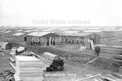 Htr-41 Huts Under Construction, Rollestone nr Salisbury, Wiltshire 1915 ...