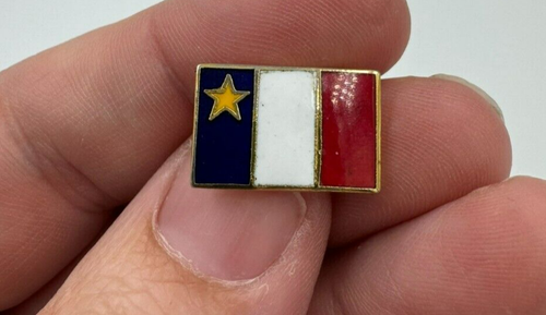 Very Nice Acadian Flag Enamel Lapel Pin Acadia | eBay