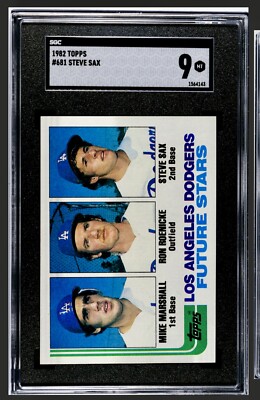 1982 Topps Steve Sax Rookie SGC 9 Mint Dodgers… NL ROY…!🔥🔥POP 4!🔥🔥 | eBay