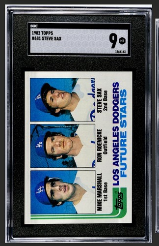 1982 Topps Steve Sax Rookie SGC 9 Mint Dodgers… NL ROY…!🔥🔥POP 4!🔥🔥 | eBay