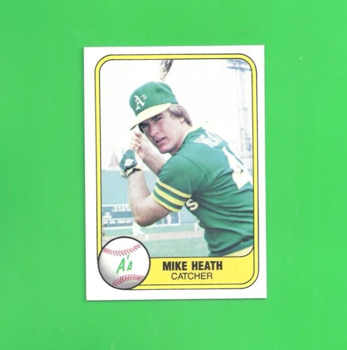 MLB 1981 Fleer MIKE HEATH #583 Oakland Athletics | eBay