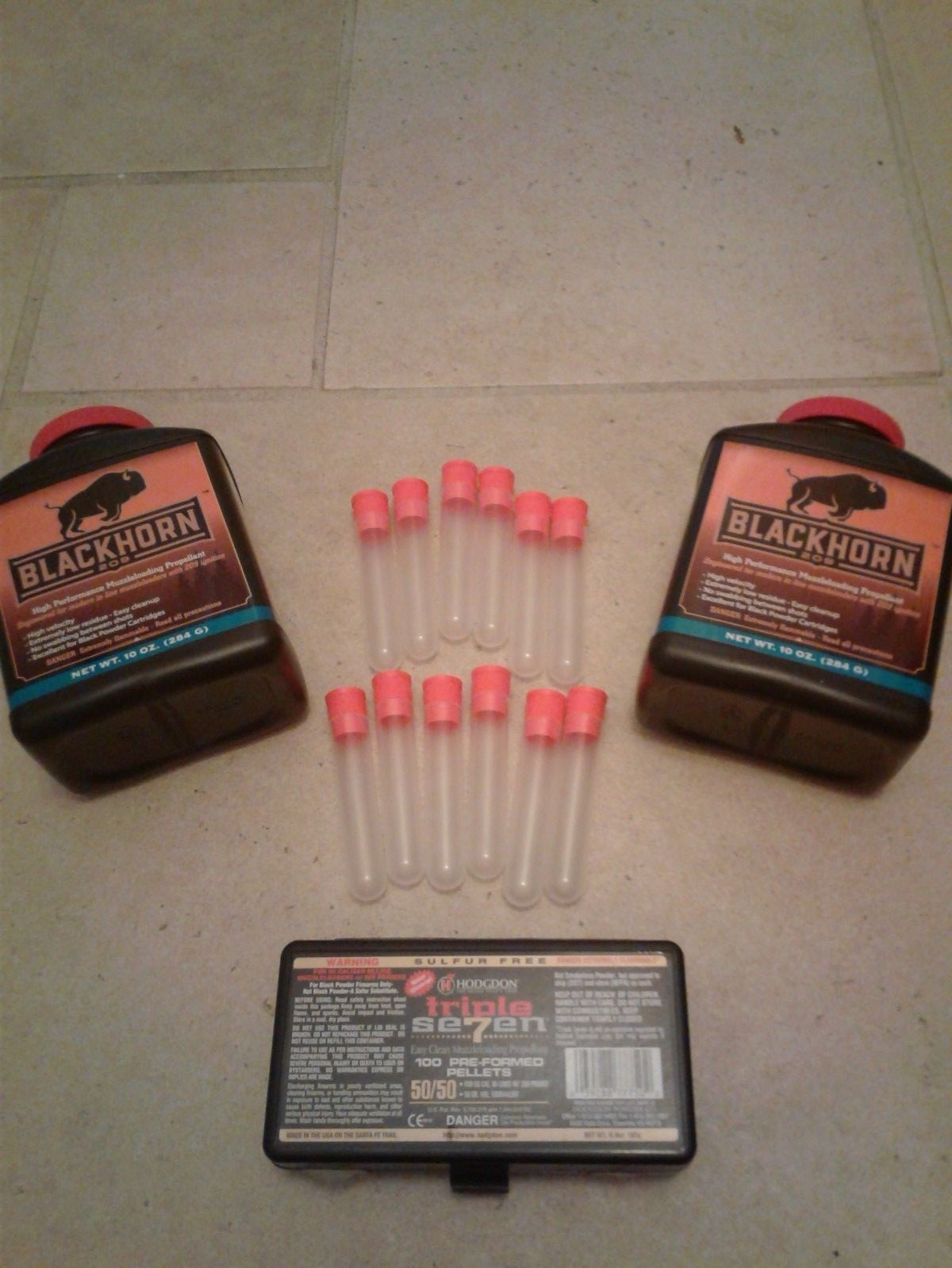 20 Blackhorn 209 Black Powder Charge Tubes | eBay