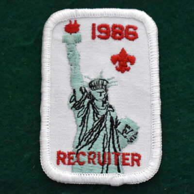 VINTAGE BOY SCOUT - 1986 RECRUITER PATCH | eBay