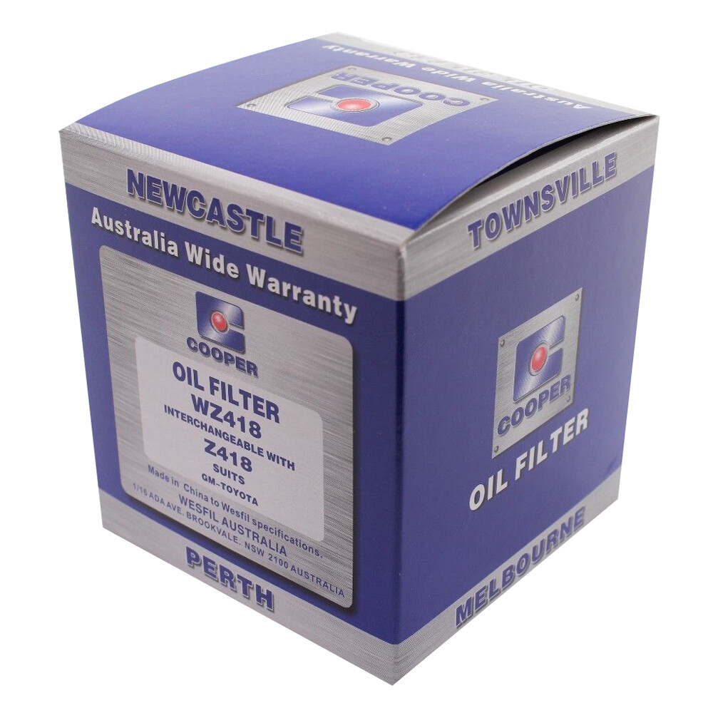 Wesfil WZ418 Oil Filter for Toyota Hilux TGN16R 2TR-FE 2.7L 4cyl 2005 ...