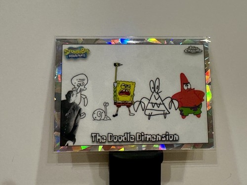 2025 Topps Chrome SpongeBob 163 (The Doodle Dimension) Night Shift Refractor /25 | eBay
