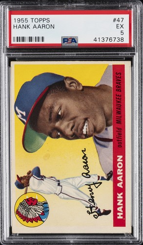 1955 TOPPS #47 HANK AARON PSA 5 | eBay
