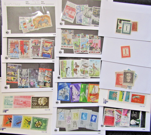 Netherland stamps in 102 cards new/used lot of 55 cards | eBay
