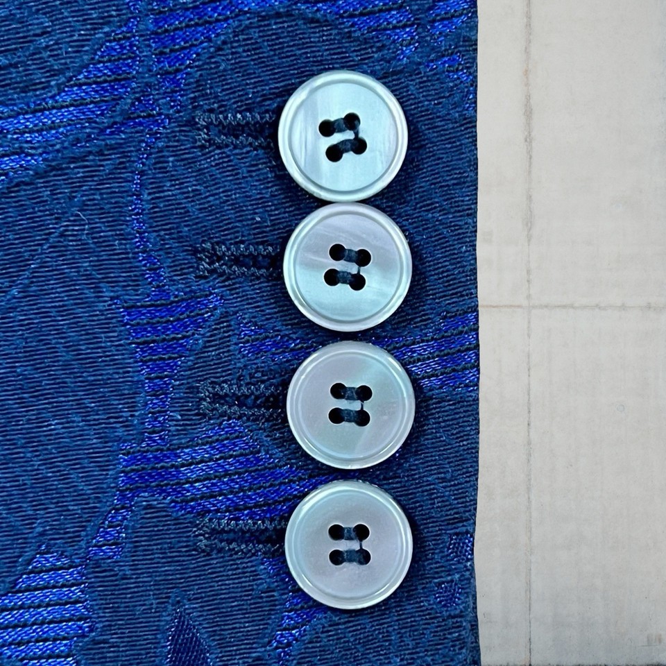 Pretty Green Black Label Paisley Lined Floral Blazer In Blue Size Small ...