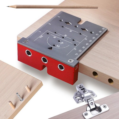 3 in 1 Hinge Punch Locator Positioning Ruler Precise and Fast Drilling ...