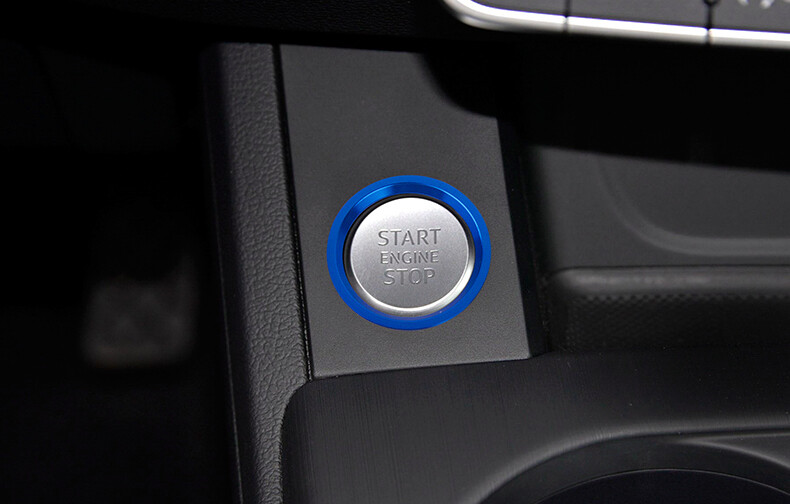 Aluminum Interior Engine Start Button Ring Cover Trim For Audi A8 S8 ...