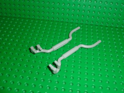LEGO OldGray Exhaust Pipe Twin Inlet 11L Left Réf 4466 + 4467 Set 6345 ...