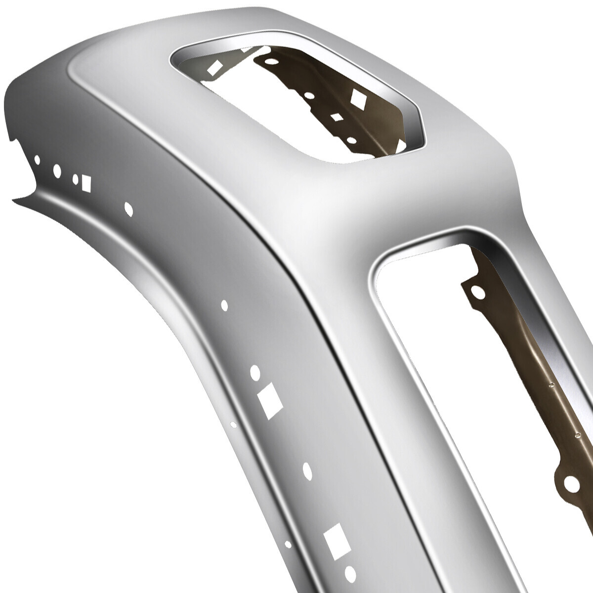 For 11-16 F-250 F-350 SD Steel Front Bumper Face Bar w/ Fog Lamp Cut ...