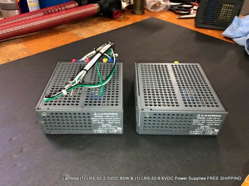 Lambda (1) LRS-52-2 2VDC 65W & (1) LRS-52-6 6VDC Power Supplies FREE ...