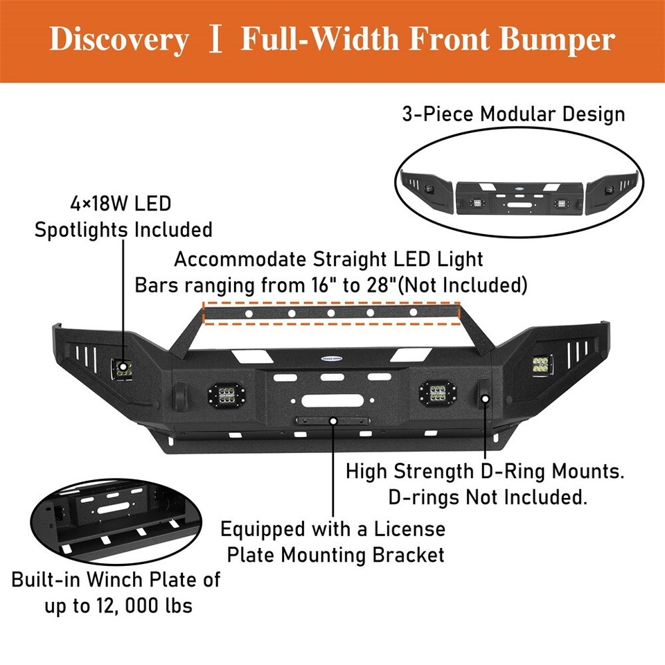 Front Bumpers /Rear Bumper Fit 2019 2020 2021 2022 2023 2024 Dodge Ram ...