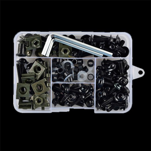 Motorcycle Bumper Panel Fairing Bolts Kit 177Pcs Aluminum Fastener ...