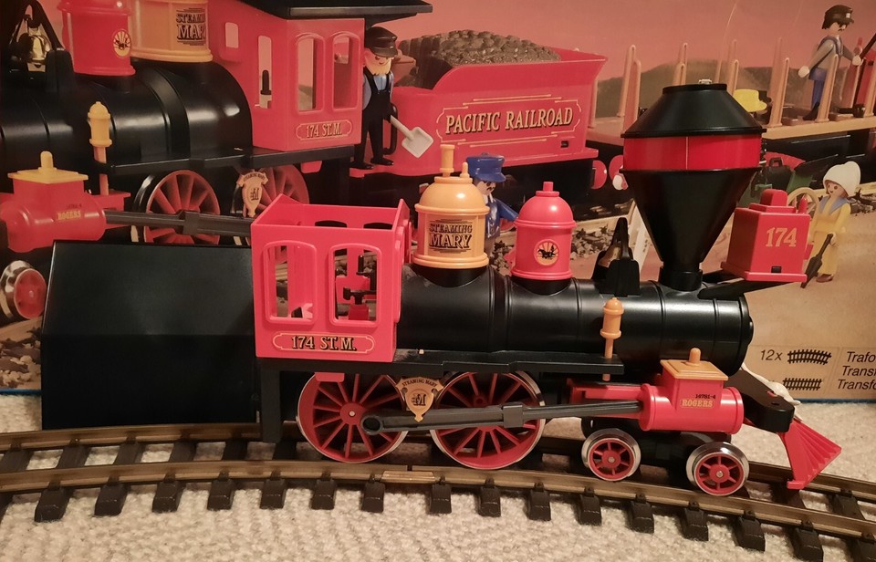 Playmobil 4034, Vintage Pacific Steaming Mary Train, Ver 1, 100% ...
