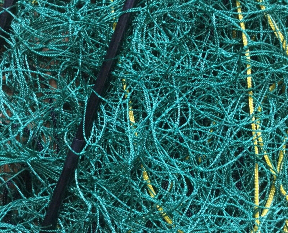 8z 25YRD HEAVY DUTY LONGNET COMPLETE BASKET SYSTEM RABBITING FERRETING ...