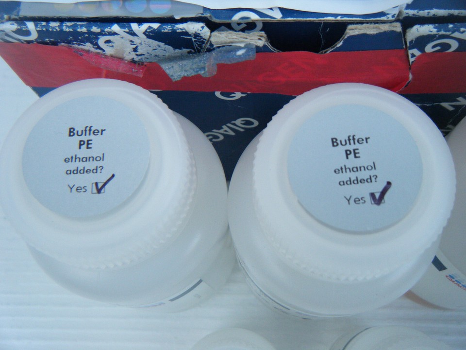 2 Qiagen Qiaquick PCR Purification Kit (partial). #28106. Spin Columns ...