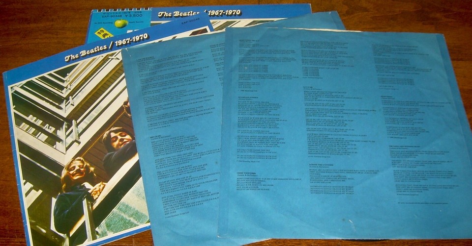 Lot of 2 BEATLES vinyl double LPs 1962-1966 and 1967-1970 Japanese ...