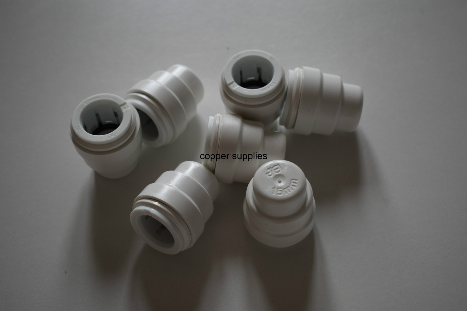 Speedfit 15mm Pushfit Copper or Plastic Stopend Cap PSE4615W Stop End ...