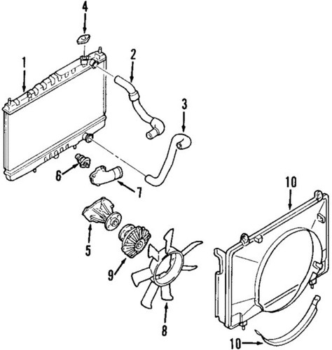 21082-0W00A Nissan Coupling assy-fan 210820W00A, New Genuine OEM Part ...