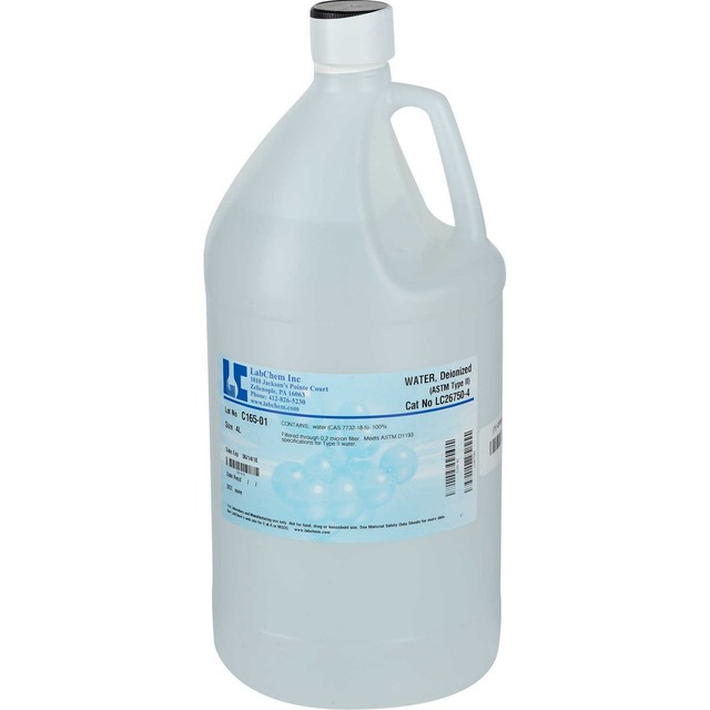Labchem LC267504 Water Deionized (astm Type Ii) 4 L for sale online | eBay
