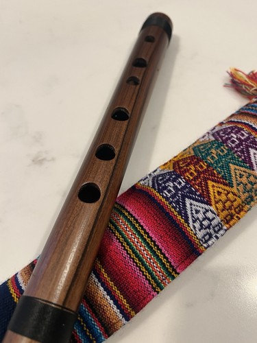 INCA GOLD PROFESSIONAL QUENA ANDEAN FLUTE INSTRUMENT NATURAL HARDWOOD ...