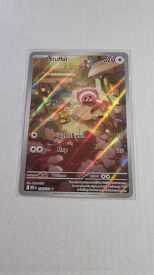 Pokémon Stufful Illustration Rare Full Art Holo 154/132 Me01: Mega ...