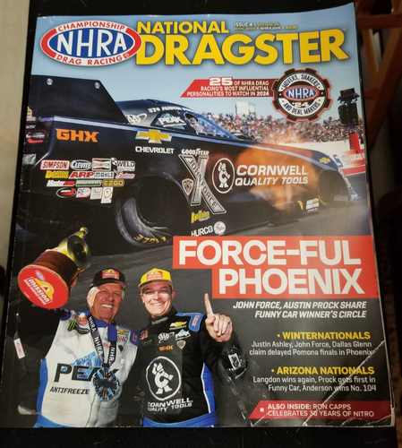 NHRA National Dragster Magazine April 2024 Drag Racing Issue 4 Vol 65 ...