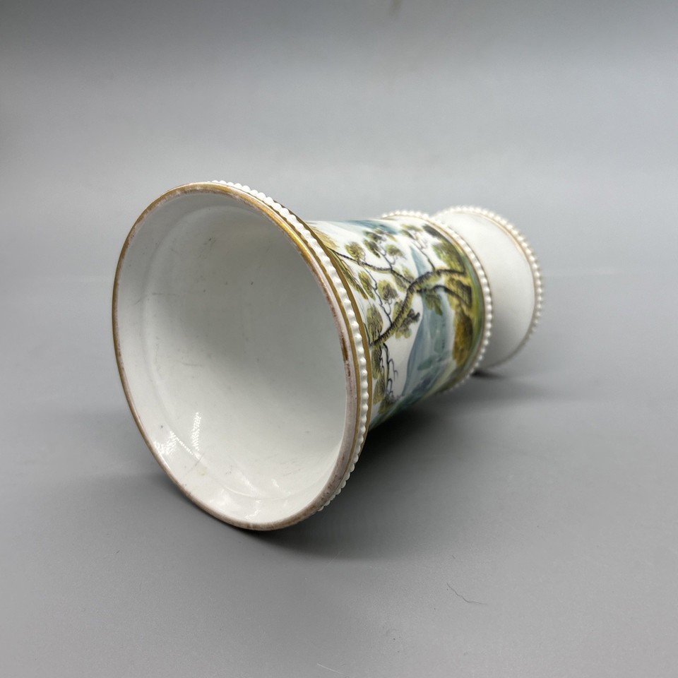 A Rare Antique Georgian Spode Porcelain Hand Painted Spill Vase c.1810 ...