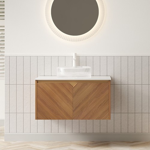 RUBEN 30"Bathroom Vanity&Sink,Floating Plywood Storage Cabinet,Twill ...