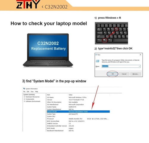 C32N2002 Battery for Asus ZenBook Pro 15 UX535 UX564PH Flip 15 serie | eBay