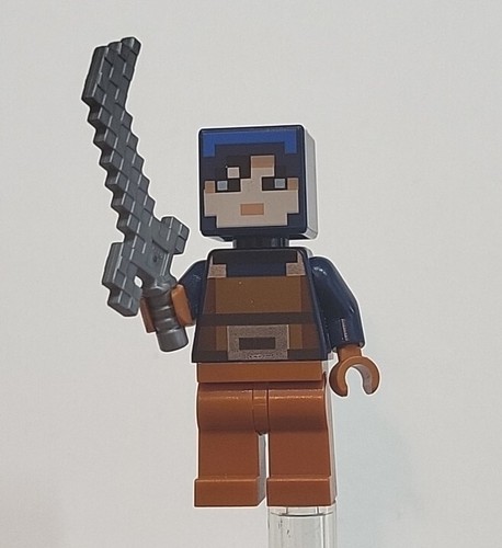 LEGO MINECRAFT DUNGEONS HEX MINIFIGURE min085 USED FROM 21163 w/SWORD ...