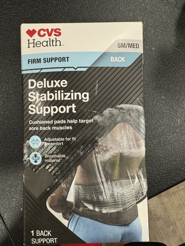 New! CVS Health Deluxe Stabilizing Back Support SM/Med 50428645437| eBay