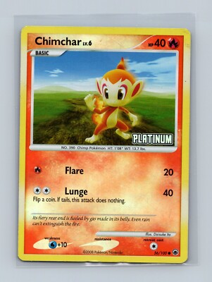 Pokémon TCG Chimchar Majestic Dawn 56/100 Reverse Holo Common VLP | eBay