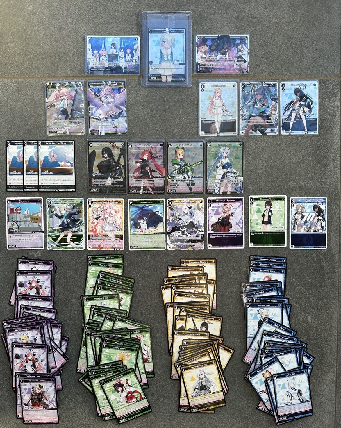 WIXOSS Blue Archive WXDi-CP2 EN Lot w. Promo SR’s, Foils & R, C Manga ...