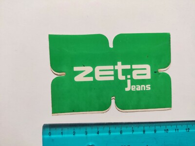 Adhesive Zeta Jeans Sticker Autocollant Aufkleber Vintage 80s Original ...