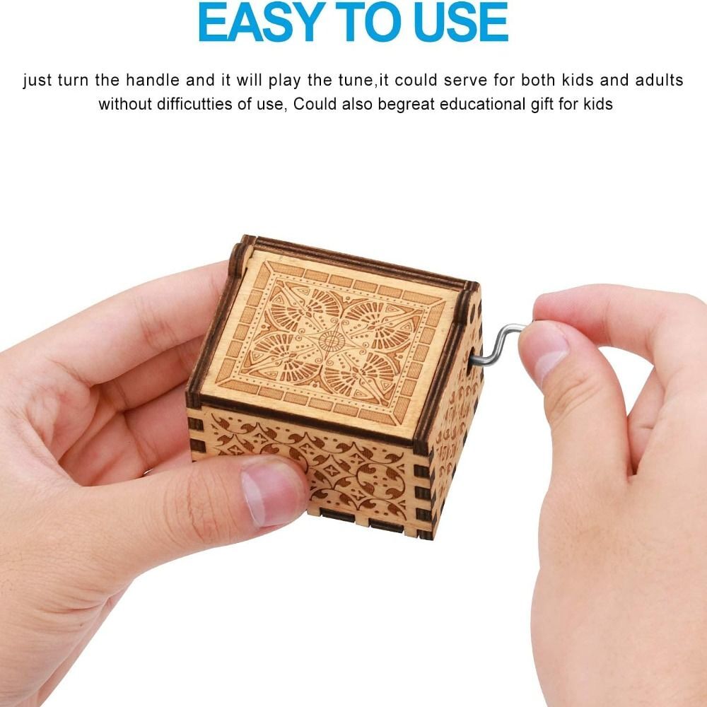 Hand Operated Wooden Hand Music Box Hand Operated Octave Box Room | eBay