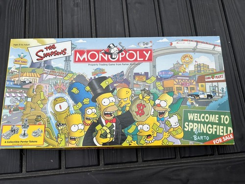 The Simpsons Welcome to Springfield Edition Monopoly 2001 All Pieces ...