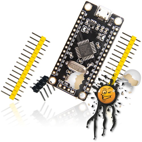 STM8S STM8S105K4T6 Development Board STM8 Core USB Micro SWIM debug I2C ...