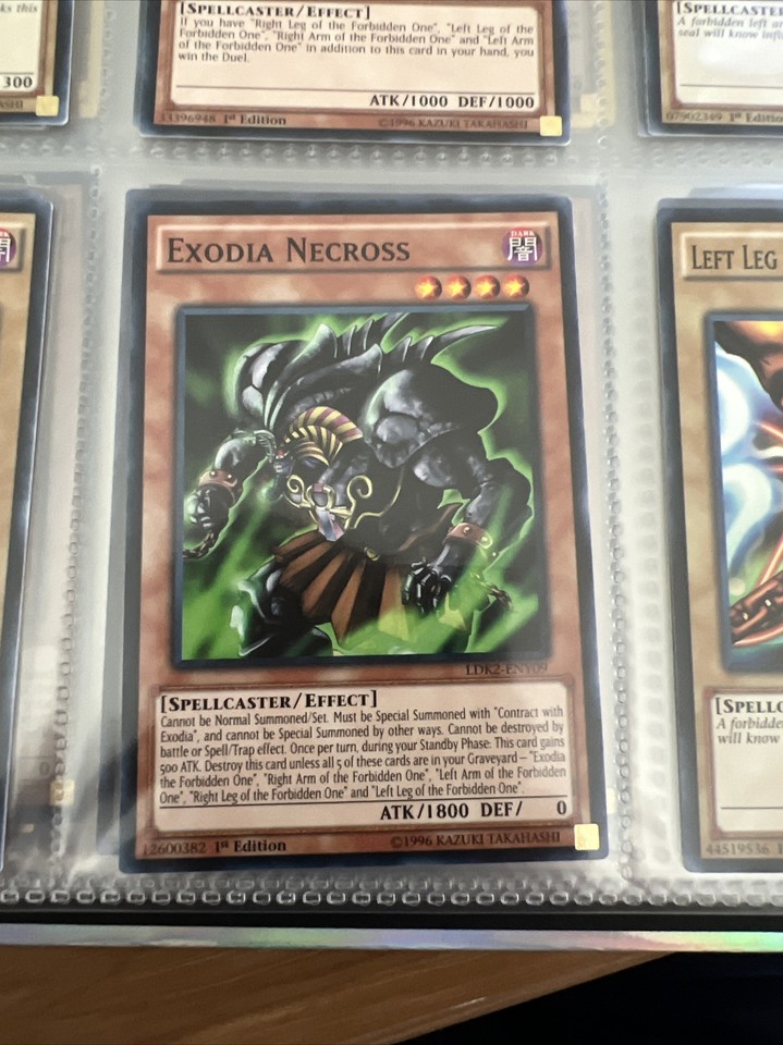 ULTRA RARE Exodia The Forbidden One (5 Card Set) YGLD 1st Edition Holo ...