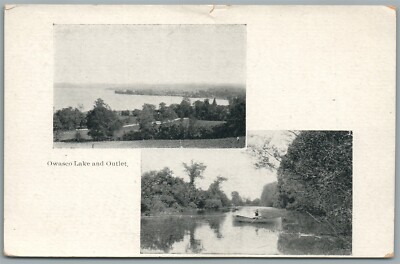 OWASCO LAKE AND OUTLET NY ANTIQUE POSTCARD PRIVATE MAILING CARD | eBay