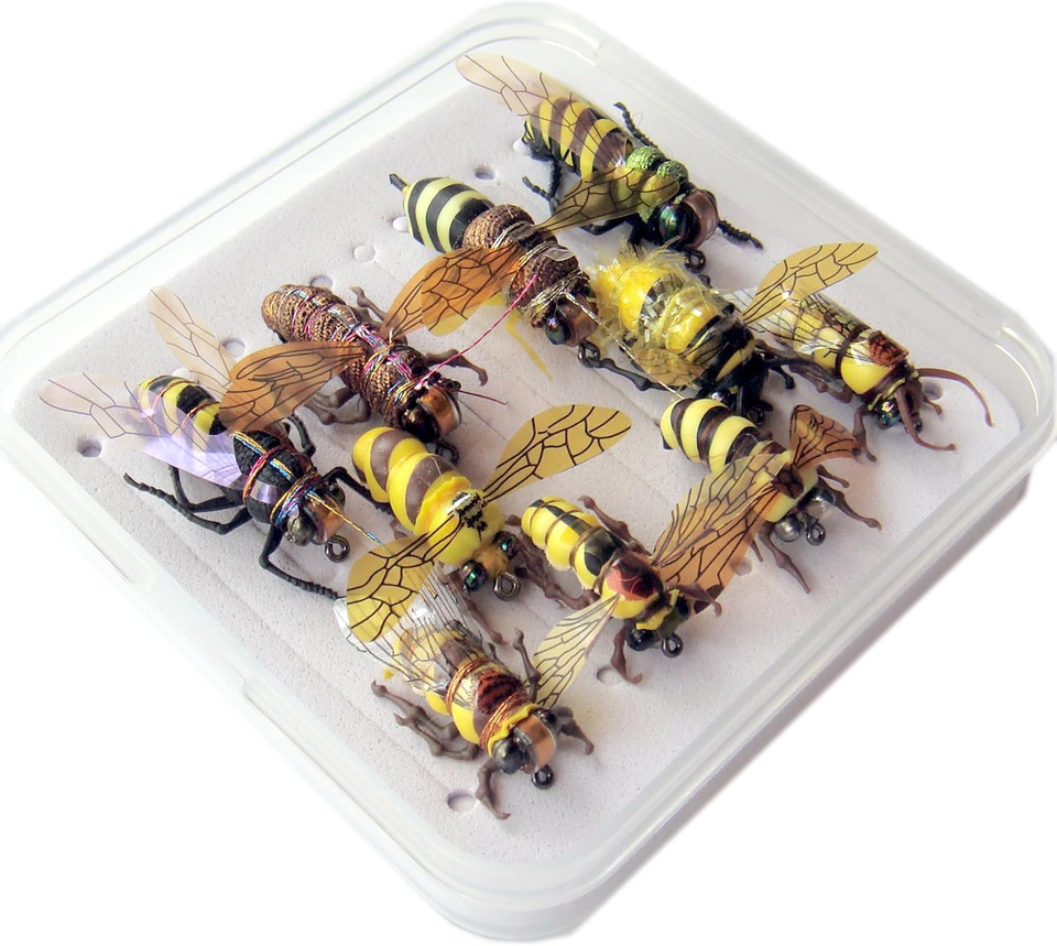 Fly Fishing Flies Kit with Fly Box/Nymphs/Dry Fly,Wet Fly/Streamers ...