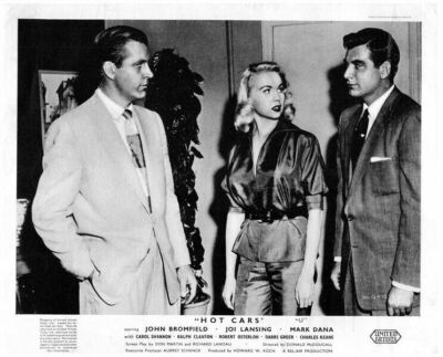 Hot Cars Original Lobby Card Joi Lansing John Bromfield Mark Dana 1956 ...