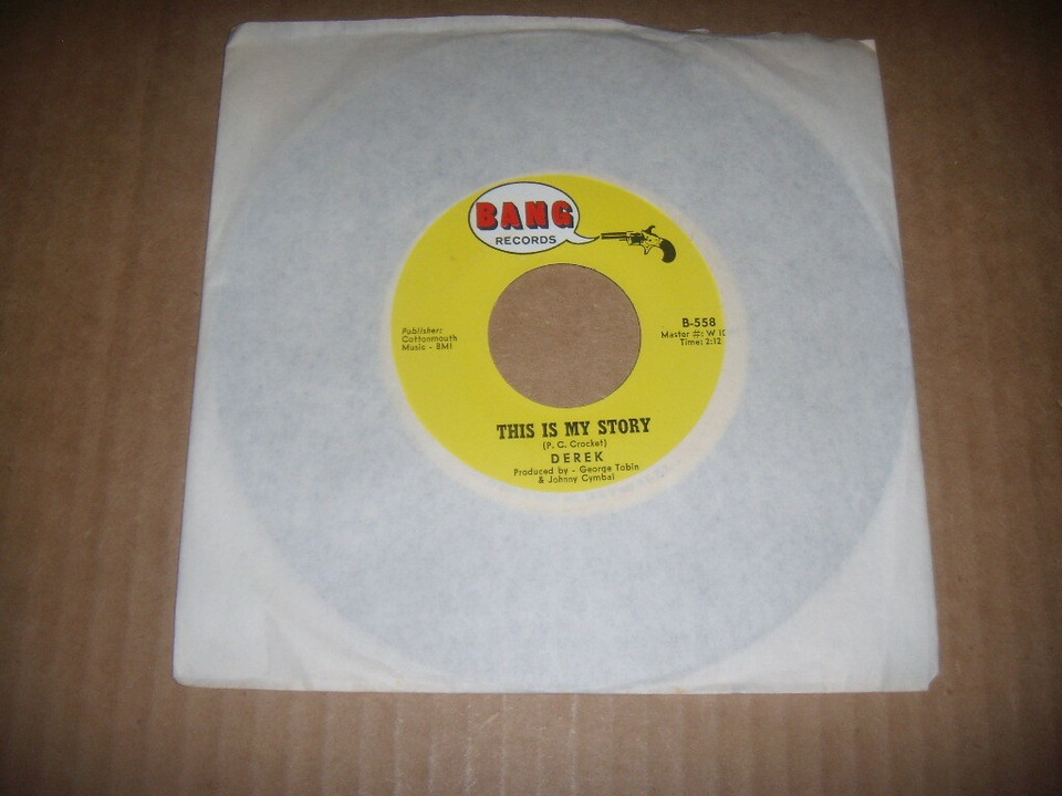 Derek "Cinnamon" / This Is My Story" Classic Rock 1968 NM Johnny Cymbal ...