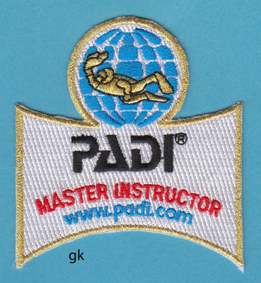 PADI MASTER INSTRUCTOR SCUBA DIVE PATCH | eBay