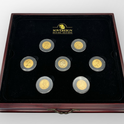 Gold Sovereign Set Rare Collection 22ct Gold Coins Full Sovereigns UK ...
